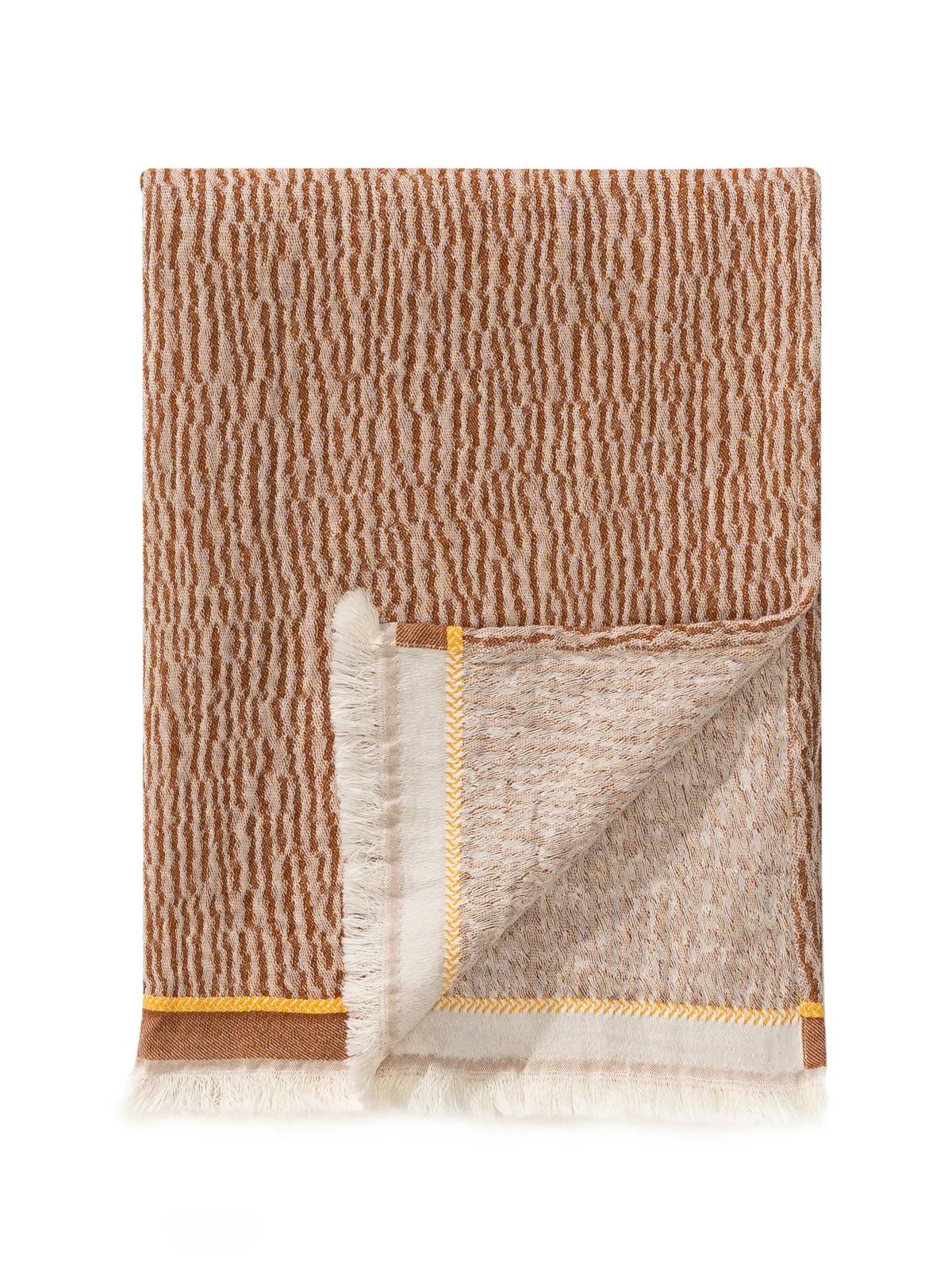 Koop Katoenen plaid Joao Rood | benuta